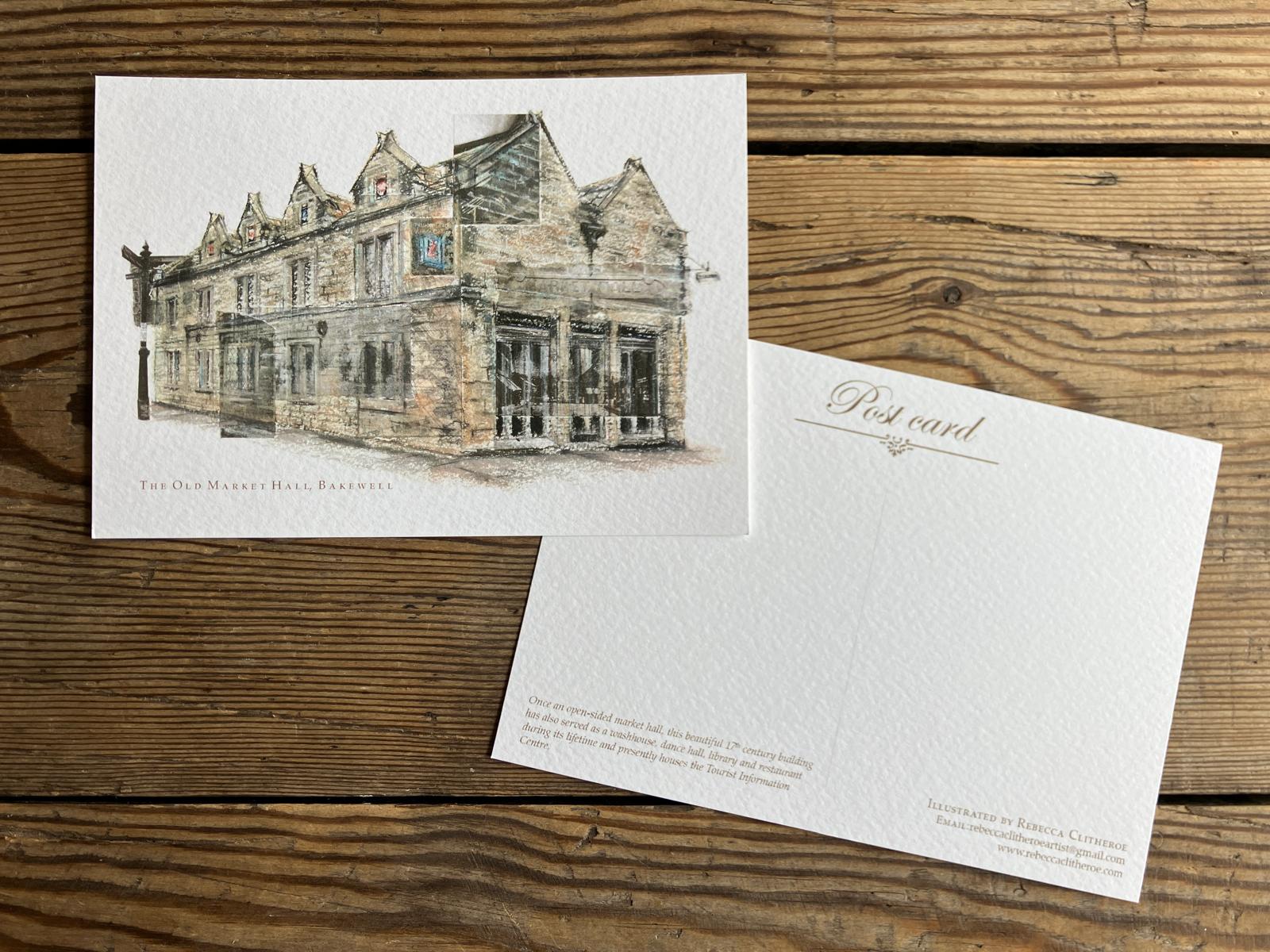 Rebecca Clitheroe - The Old Market Hall, Bakewell: Mini Print - Artist ...