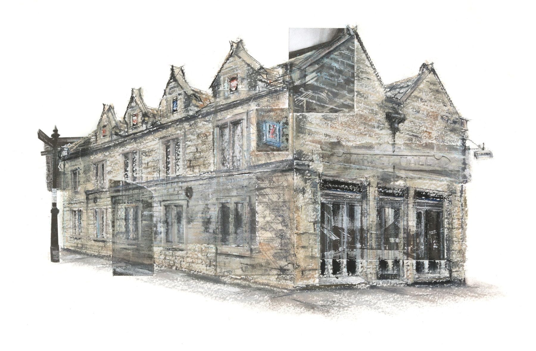 Rebecca Clitheroe - The Old Market Hall, Bakewell: Large Print (Mounted ...